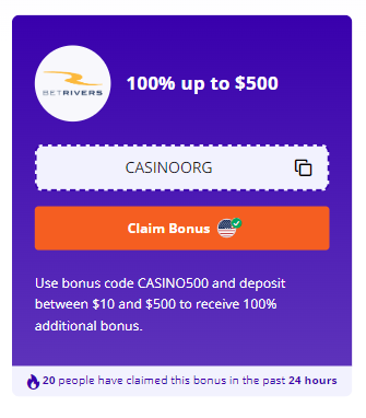 BetRivers Casino Bonus Code 2024 | CASINOORG for $500