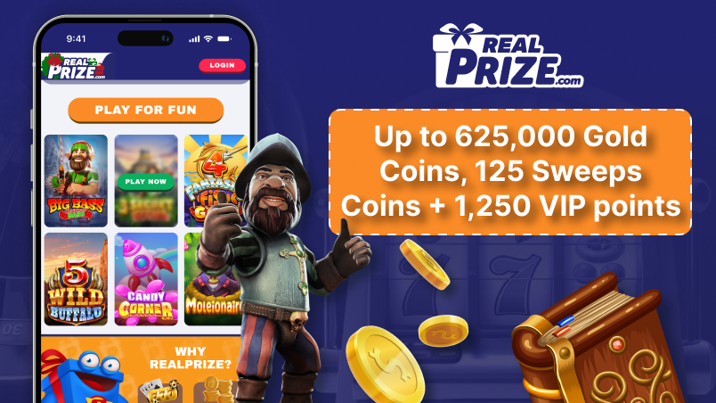 RealPrize Casino Bonus code 2025: Get 2M GC & 80 SC
