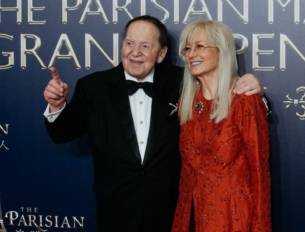 Las Vegas Billionaire Sheldon Adelson Gives $55M to GOP Causes