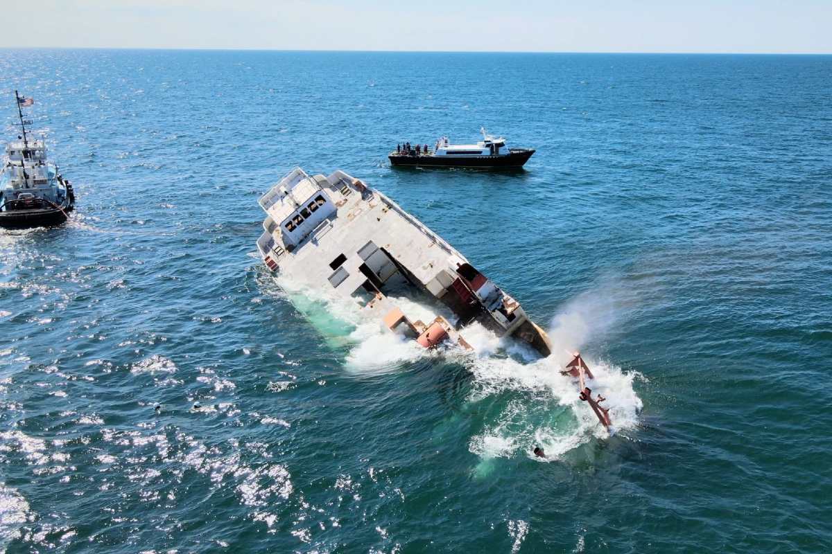 Former Casino Ship Sunk In Atlantic Ocean Vessel Becomes Part Of Reef Former Casino Ship Sunk In Atlantic Ocean Vessel Becomes Part Of Reef
