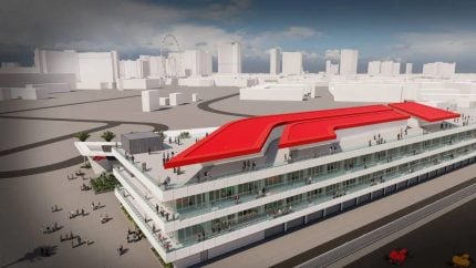 Formula 1 Gives Sneak Peek of Las Vegas Grand Prix Paddock Construction ...