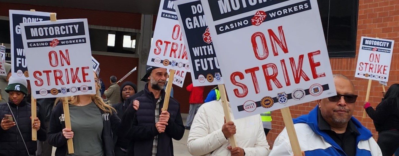 Detroit Casino Employees Remain on Strike, Seek Public's Support
