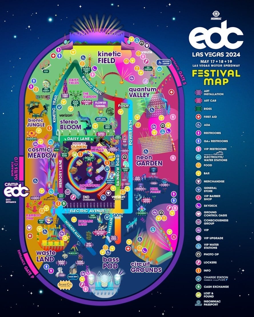 VEGAS MUSIC ROUNDUP: Next at Sphere ... Zac Brown? EDC Map Dropped ...
