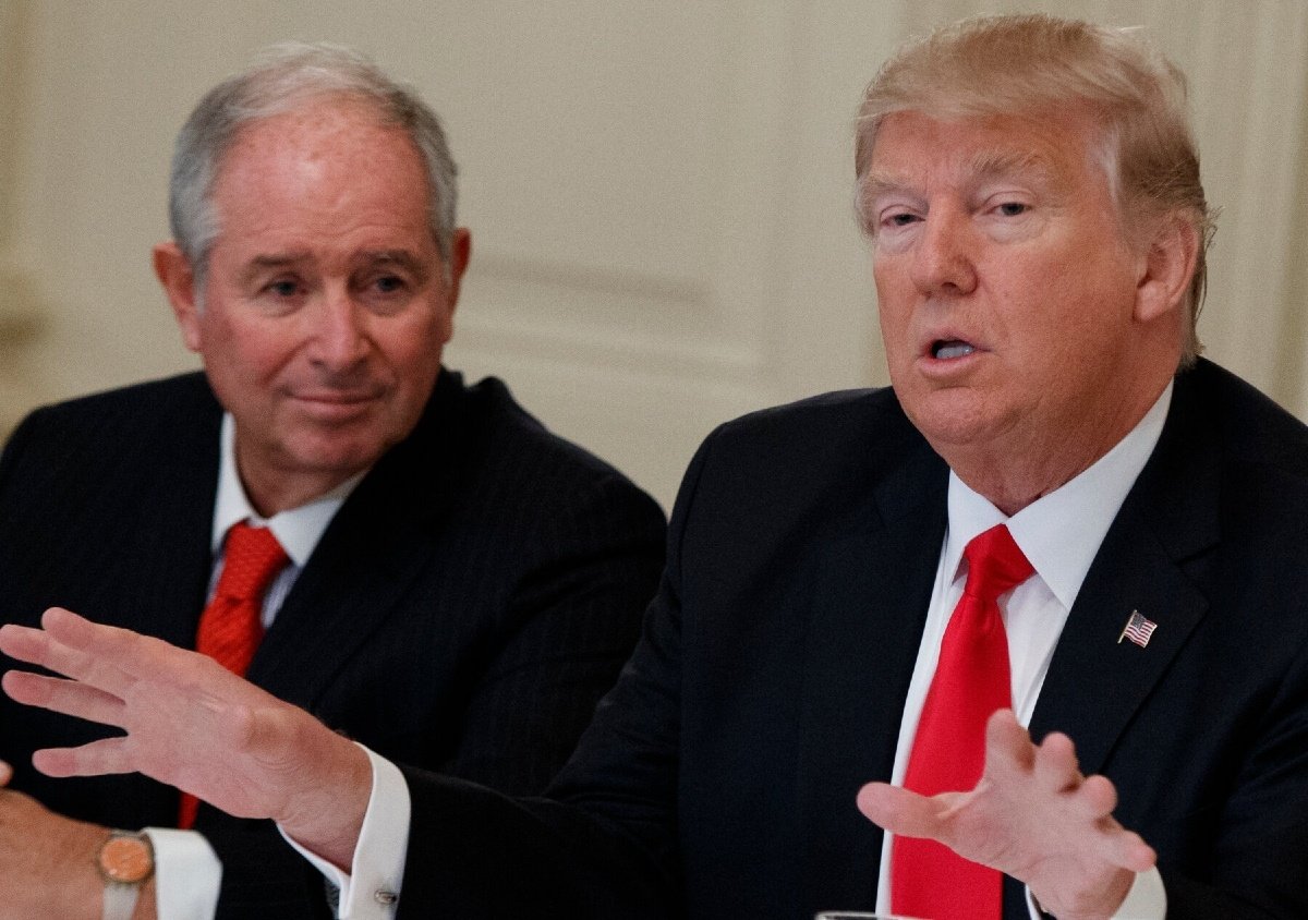 Blackstone's Stephen Schwarzman Throws Support Behind Trump