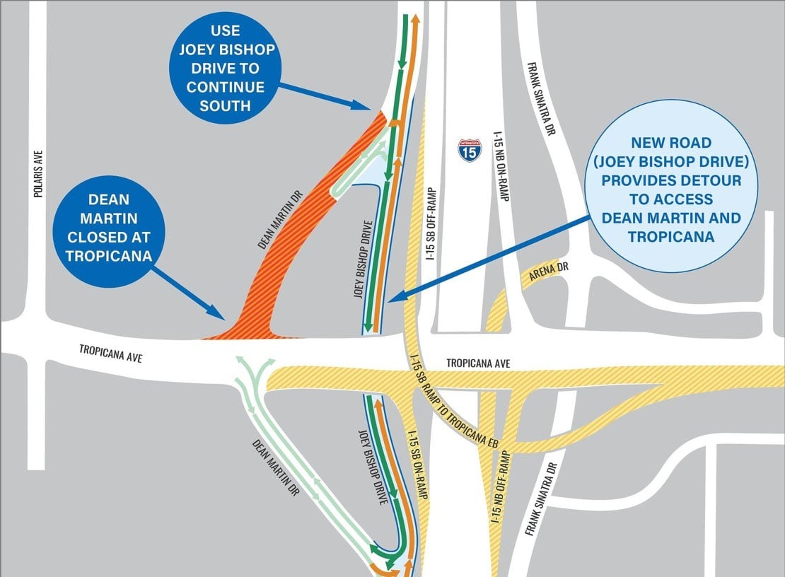 Joey Bishop Drive Opens to Las Vegas Traffic - Casino.org
