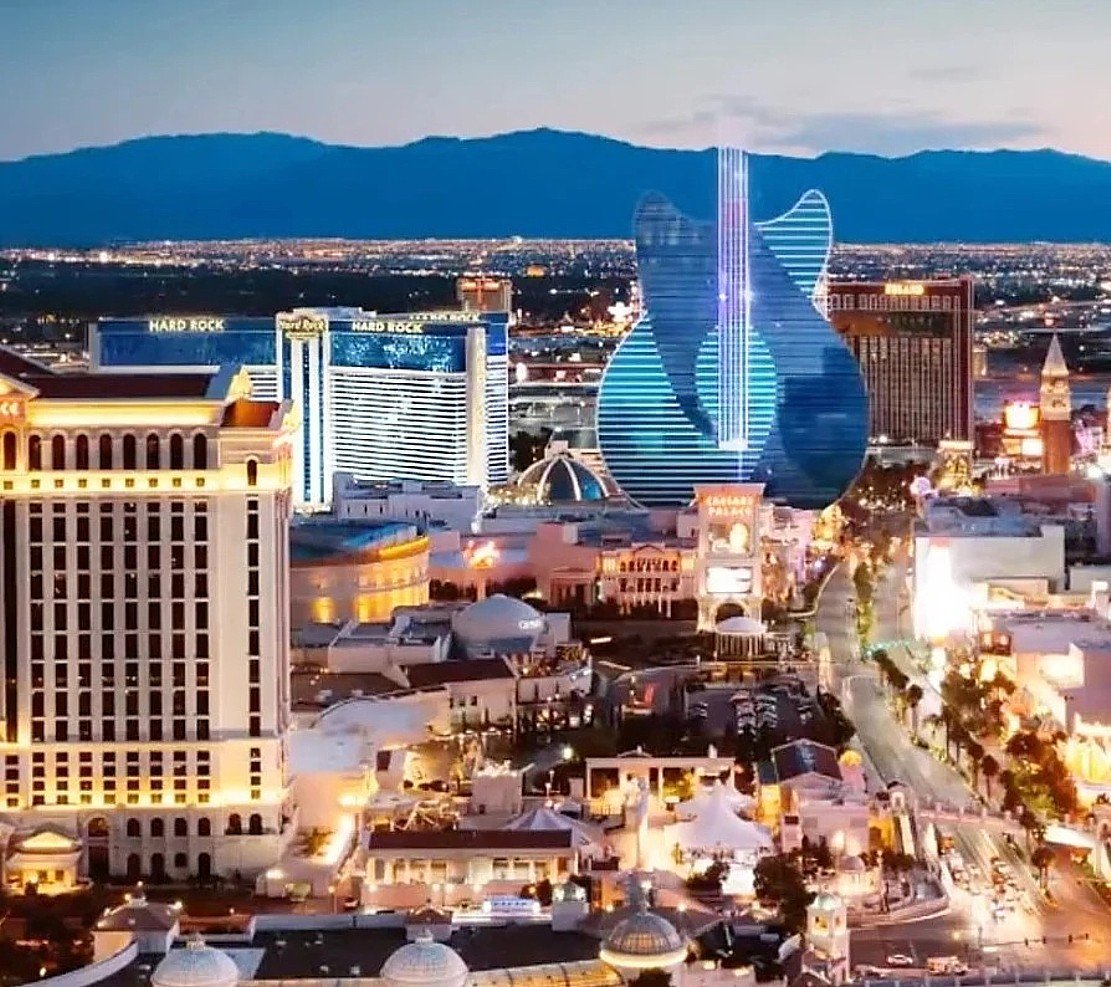 Foundation for Hard Rock Las Vegas Guitar Hotel Rises from Ashes of ...