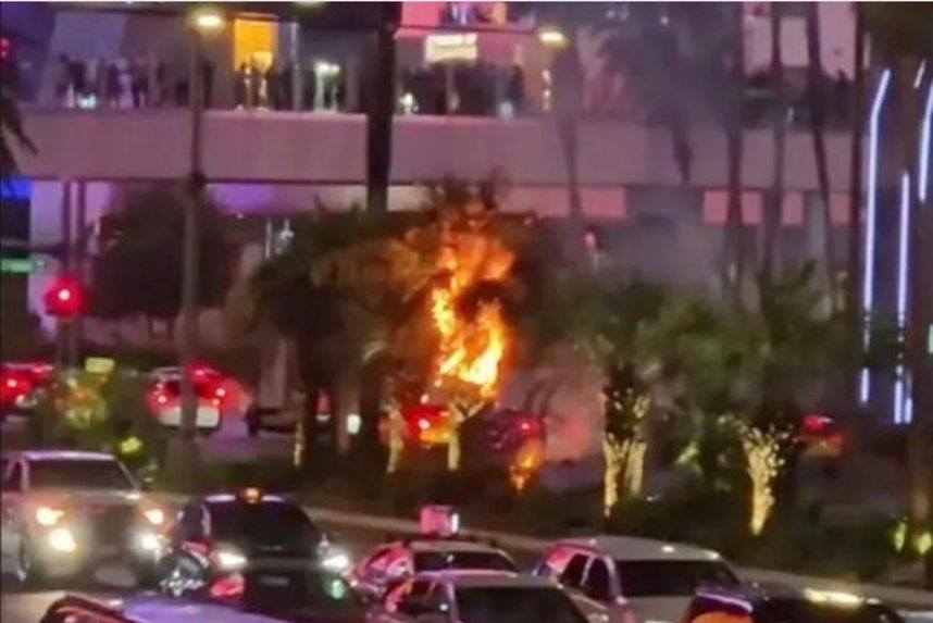 Explosion and Fire Rock Las Vegas Strip - Casino.org