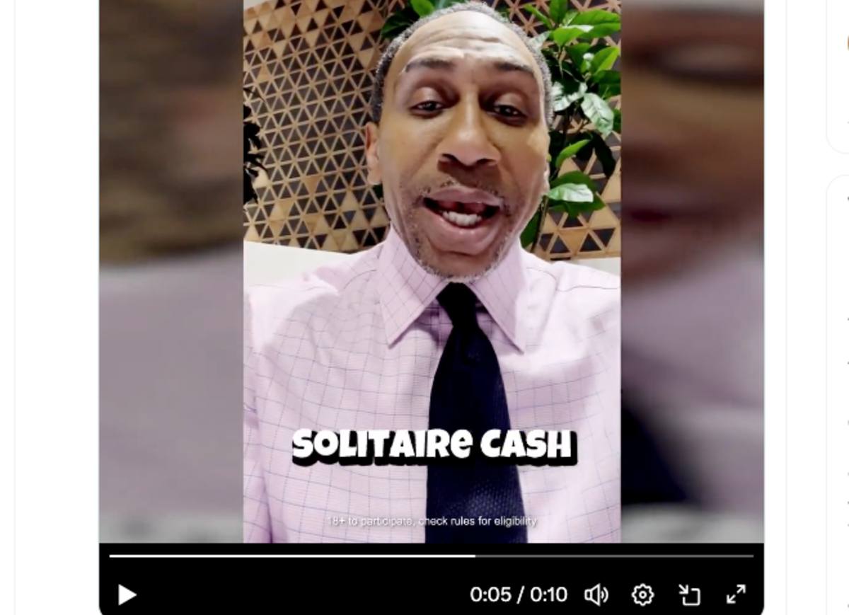 Stephen A. Smith Solitaire App Partnership Finished