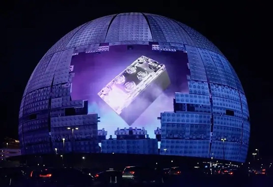 Vegas Sphere Goes Full Death Star for CES Lego Stunt - Casino.org