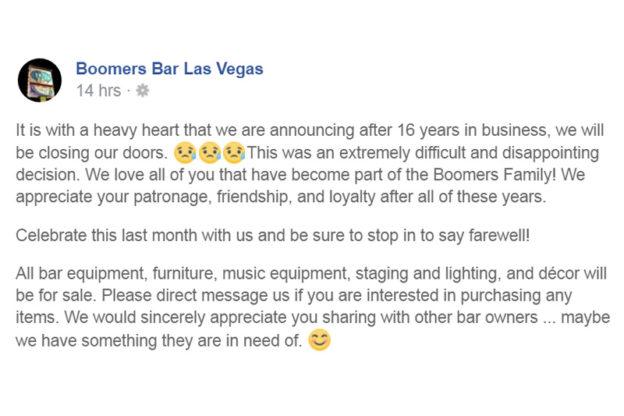 Boomers Bar Set to Close After 16 Years